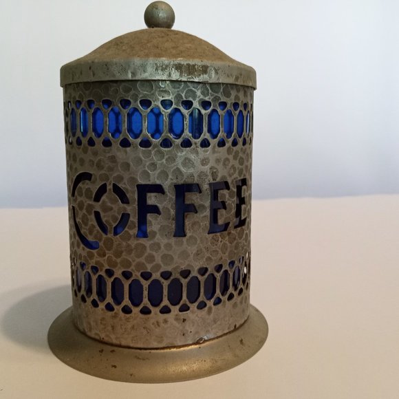 made in England | Kitchen | Vintage English Coffee Canister Blue | Poshmark